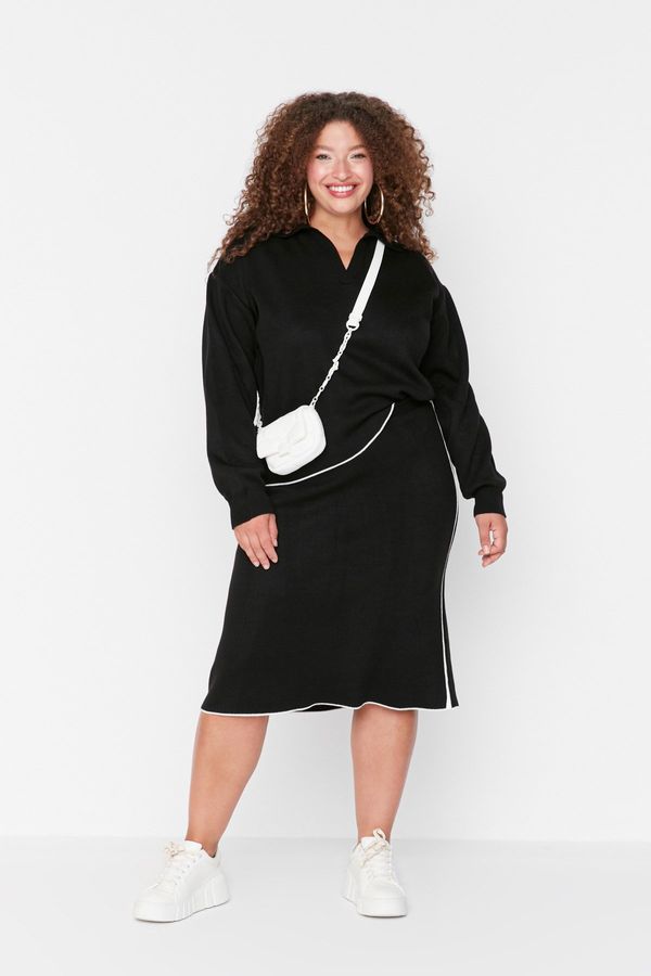 TRENDYOL CURVE KNITWEAR BOTTOM TOP SET