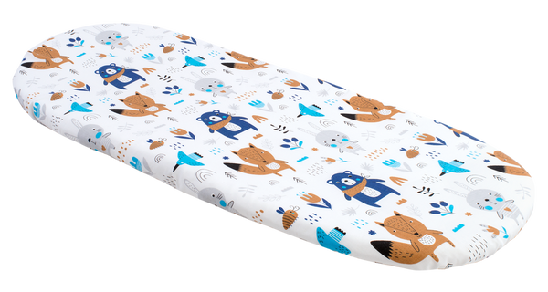 MEDI PARTNERS FITTED SHEET FOR A STROLLER – COTTON – ANIMALS IN THE FOREST