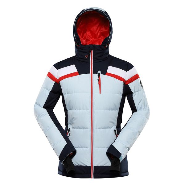 WOMEN'S DOWN SKI JACKET WITH PTX MEMBRANE ALPINE PRO FERERA NANTUCKET BREEZE