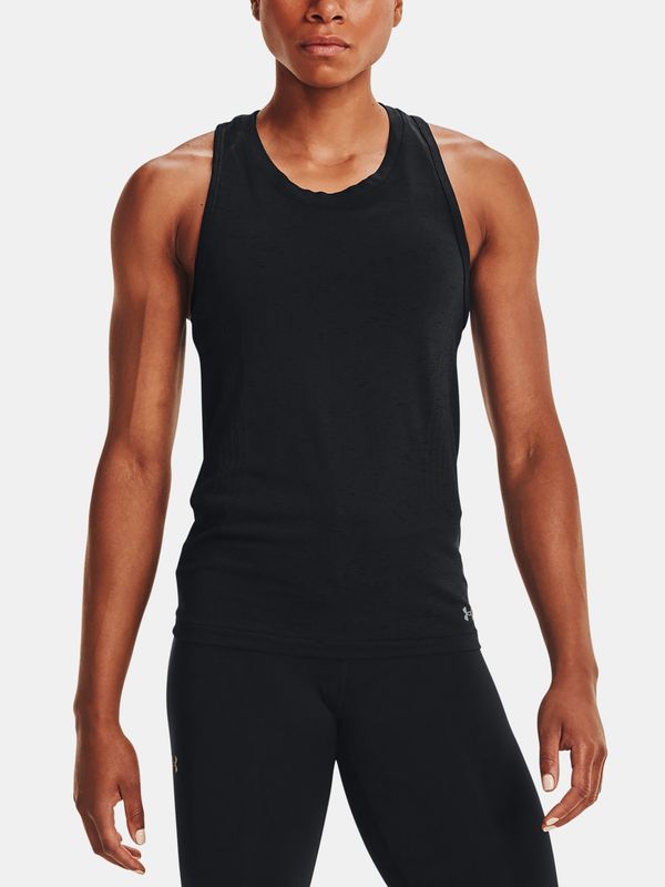 UNDER ARMOUR TANK TOP UA SEAMLESS RUN TANK-BLK - WOMEN