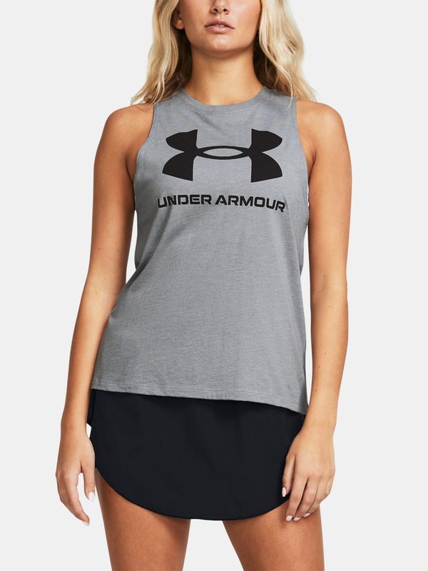 UNDER ARMOUR TANK TOP LIVE SPORTSTYLE GRAPHIC TANK-GRY - WOMEN