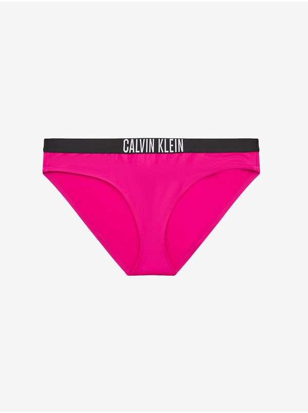 WOMEN'S DARK PINK WOMEN'S SWIMSUIT BOTTOMS CALVIN KLEIN UNDERWEAR - WOMEN