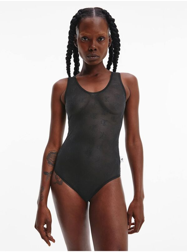 BLACK WOMEN'S CALVIN KLEIN UNDERWEAR BODYSUIT - LADIES