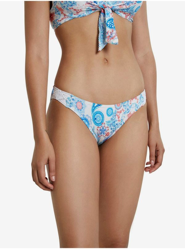 WHITE BIKINI BOTTOM DESIGUAL BIKI NIZA B - WOMEN'S