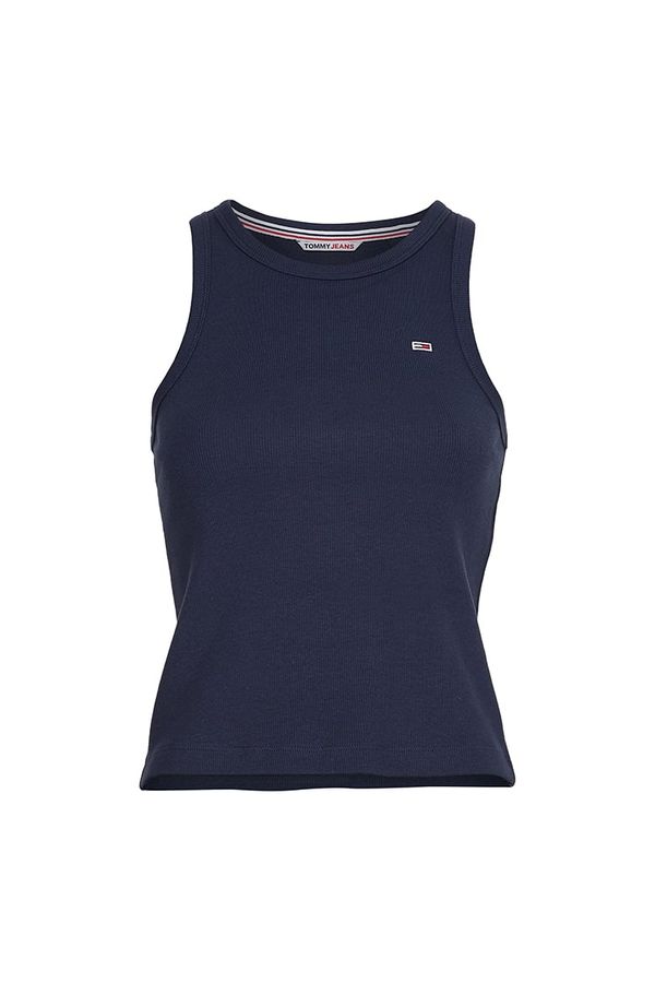 TOMMY JEANS TANK TOP - TJW FEMININE RIB TANK TOP BLUE