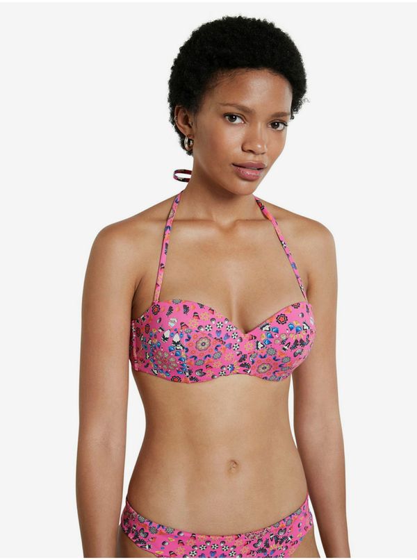 PINK SWIMWEAR UPPER WALL DESIGUAL BIKI BAHAMAS - WOMEN