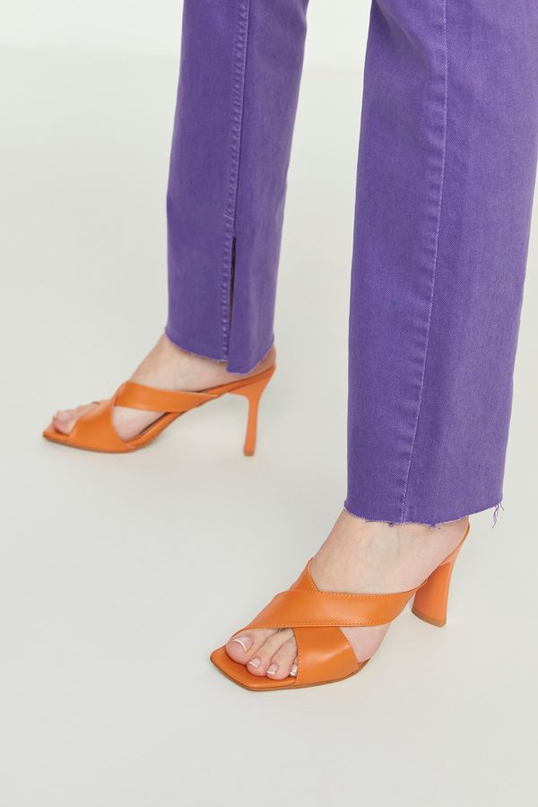 TRENDYOL ORANGE WOMEN'S SLIPPERS