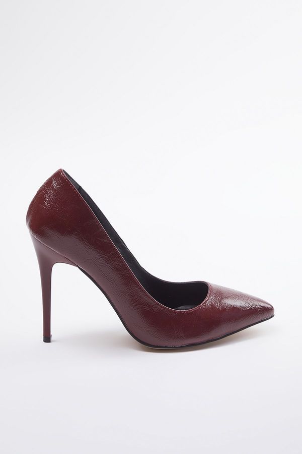 TRENDYOL BURGUNDY POINTED TOE WOMEN'S CLASSIC THIN HEEL STILETTO SHOES