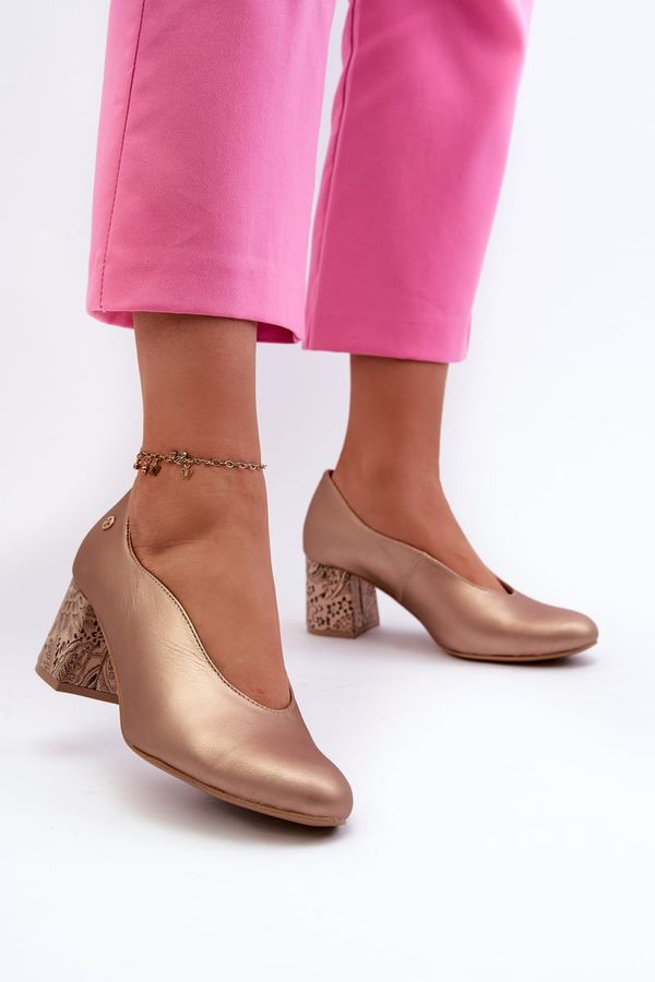ELEGANT LEATHER PUMPS WITH PLATFORM MACIEJKA