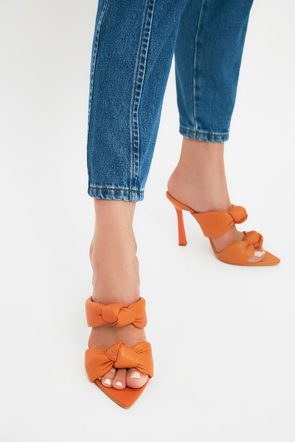 TRENDYOL ORANGE WOMEN'S SLIPPERS