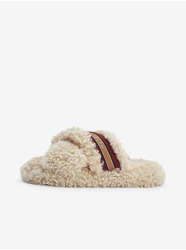 BEIGE WOMEN'S HOME SLIPPERS TOMMY HILFIGER - WOMEN'S