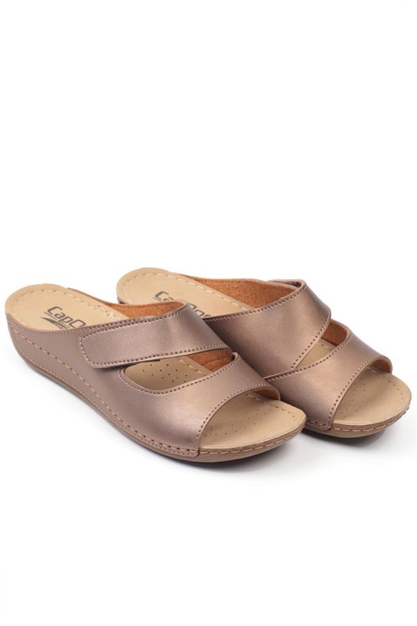 CAPONE OUTFITTERS CAPONE Z0381 COPPER WOMEN'S COMFORT ANATOMIC SLIPPERS.