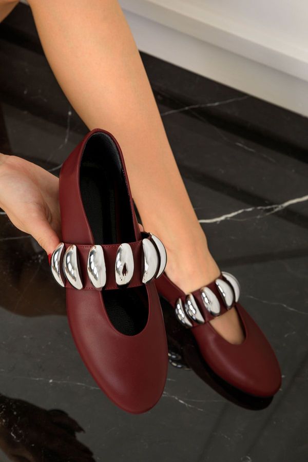 SOHO CLARET RED WOMEN'S BALLERINAS (19541)