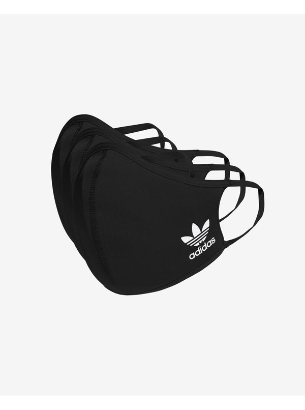 SET OF THREE BLACK ADIDAS ORIGINALS MASKS - WOMEN