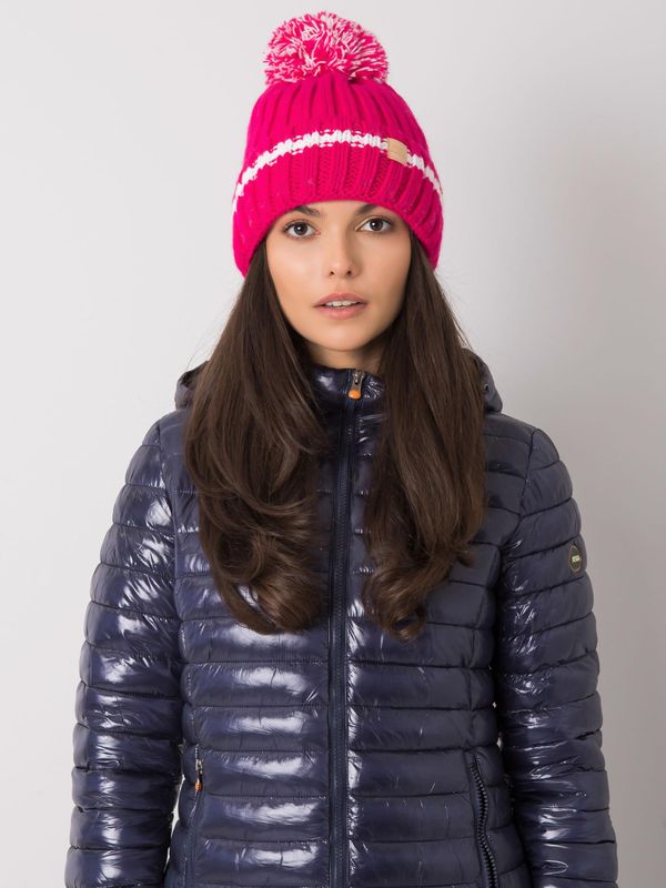 PINK CAP WITH POMPOM