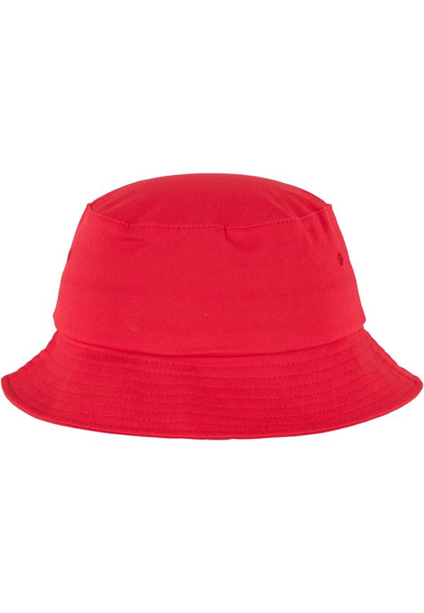 FLEXFIT COTTON TWILL BUCKET RED BEANIE