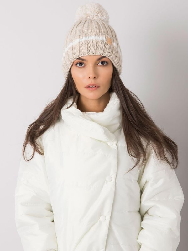 LADY'S WARM BEIGE BEIGE BEANIE