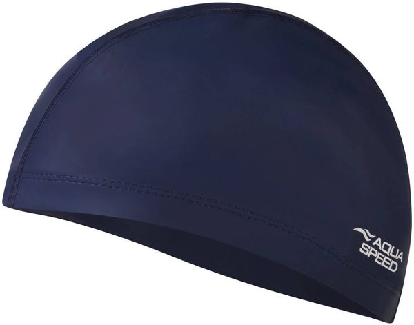 AQUA SPEED UNISEX'S SWIMMING CAP BONO NAVY BLUE PATTERN 10