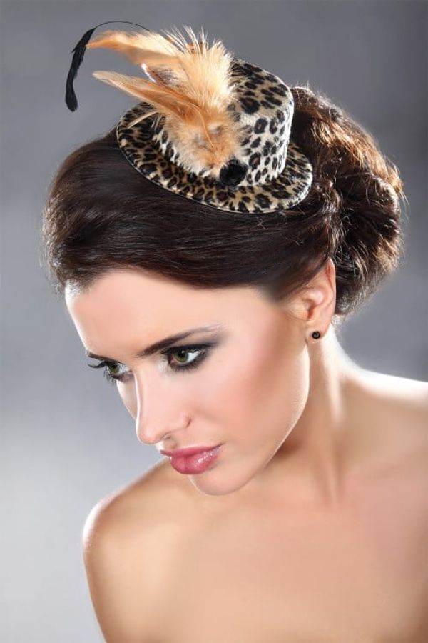 LIVCO CORSETTI FASHION WOMAN'S MINI TOP HAT MODEL 28