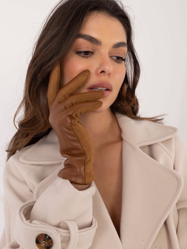 LIGHT BROWN ELEGANT WOMEN'S GLOVES