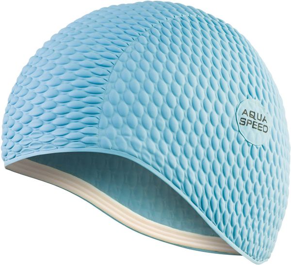 AQUA SPEED KIDS'S SWIMMING CAP BOMBASTIC JUNIOR PATTERN 02