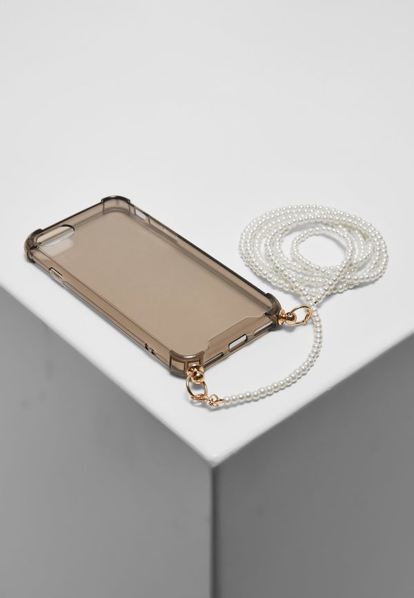 PHONE CASE WITH PEARL NECKLACE I PHONE 6/7/8 BLACK