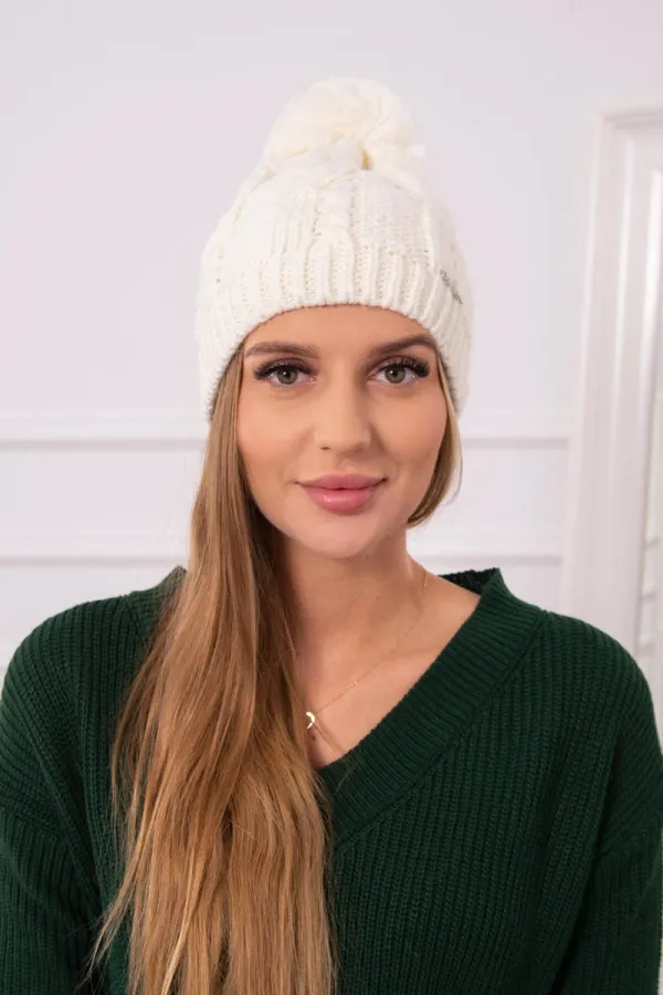 KESI CAP WITH FLEECE STEFANIA K278 ECRU