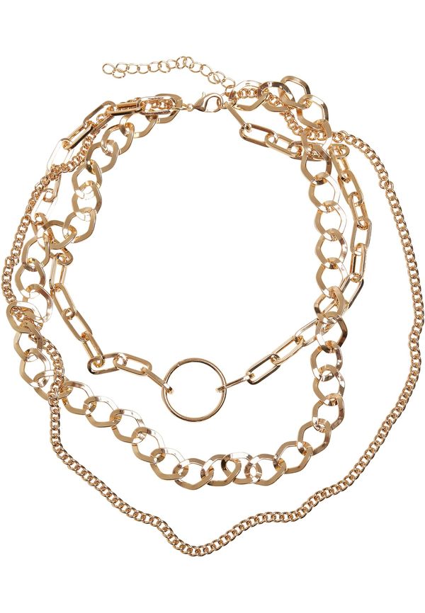 GOLD RING LAYERING NECKLACE