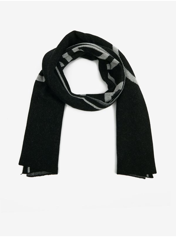 GRAY-BLACK WOMEN'S SCARF WITH WOOL AND CASHMERE CALVIN KLEIN - LADIES