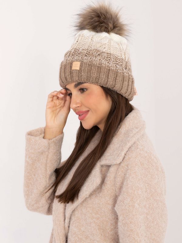 DARK BEIGE WINTER HAT RUE PARIS