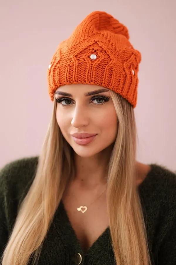 MARKA NIEZDEFINIOWANA WOMEN'S CAP RAMONA K383 ORANGE