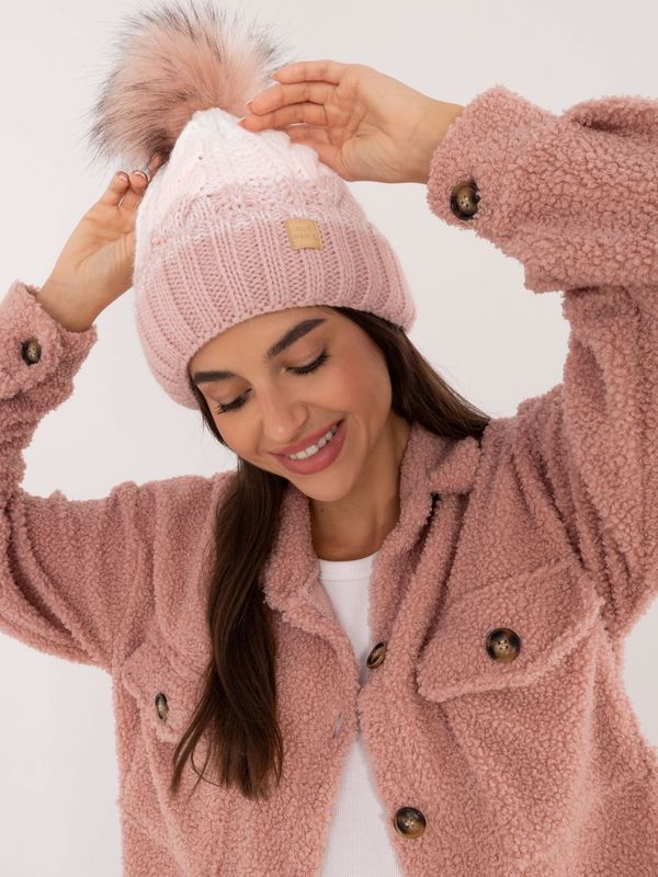 LIGHT PINK WINTER HAT WITH FLEECE INSULATION RUE PARIS