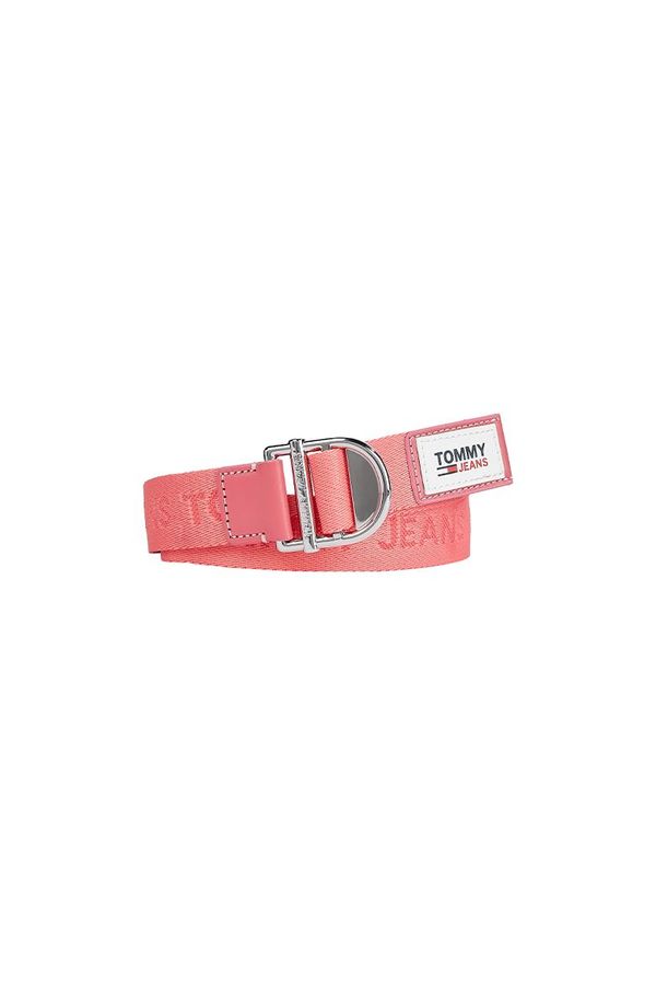 TOMMY JEANS BELT - TJW WEBBING ESSENTIAL BELT PINK