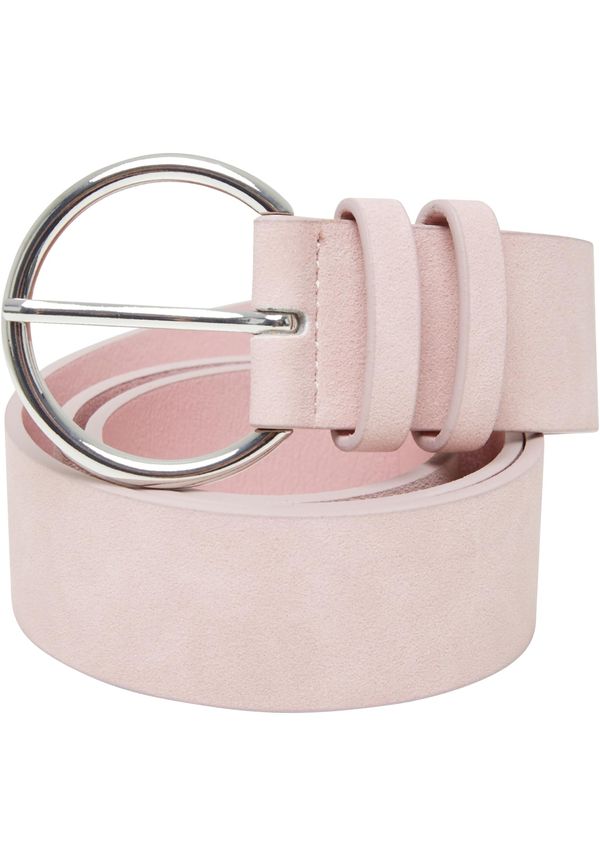 BASIC SUEDE PU BELT PINK