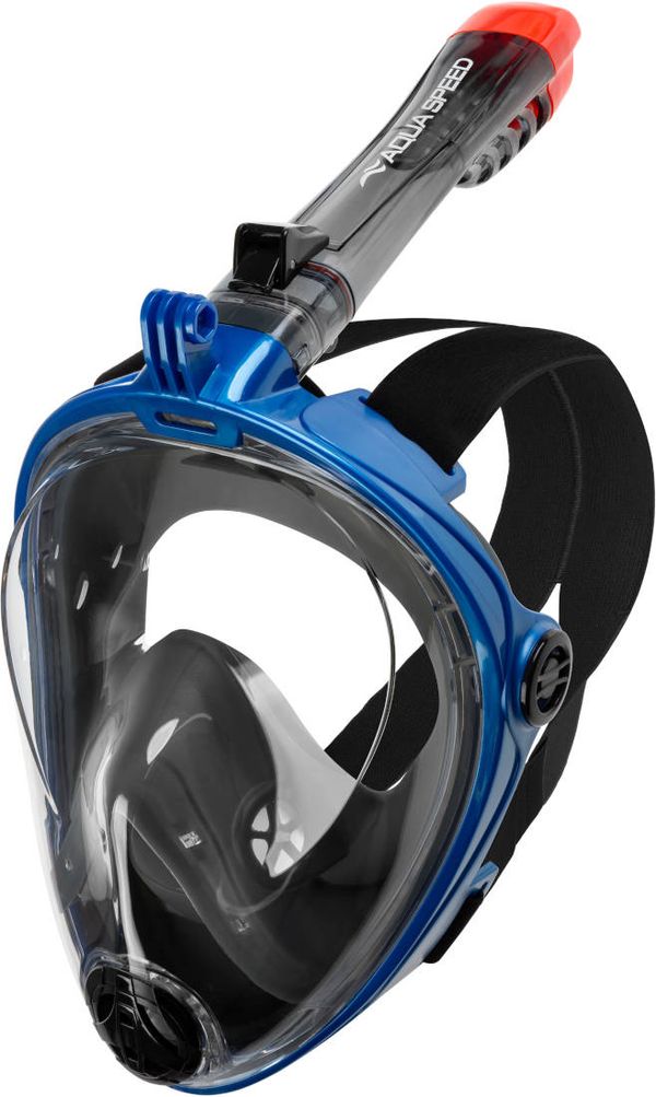 AQUA SPEED UNISEX'S FULL FACE DIVING MASK SPECTRA 2.0 NAVY BLUE/BLACK PATTERN 10
