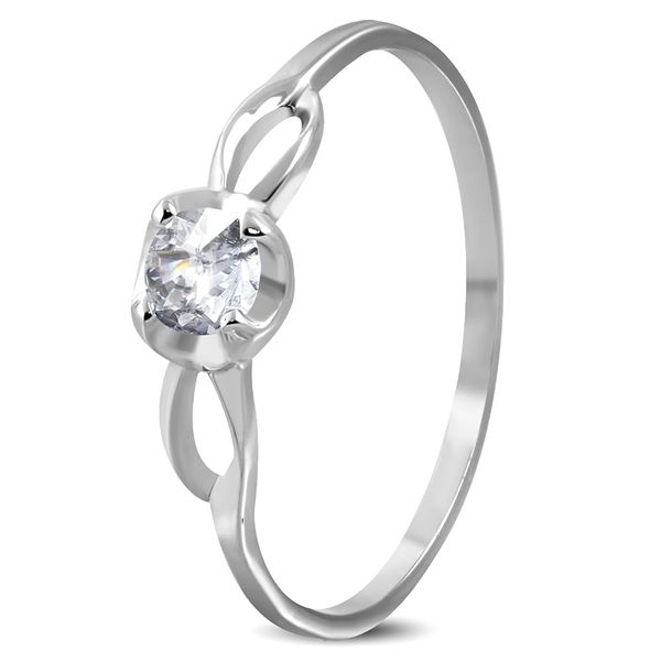 WEDDING STONE SURGICAL STEEL ENGAGEMENT RING