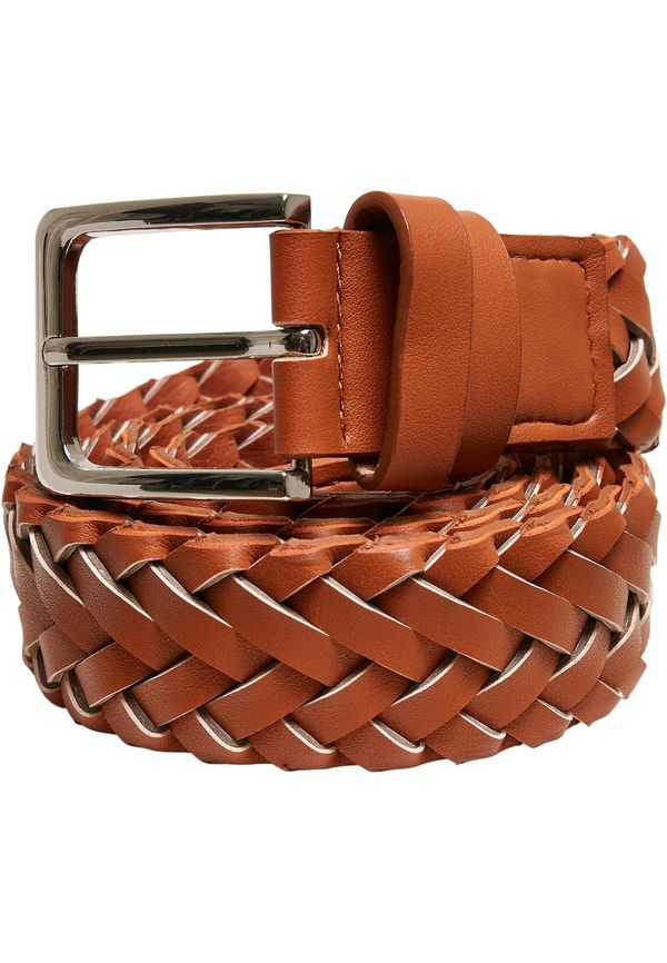 BRAIDED SYNTHETIC LEATHER STRAP LIGHT BROWN