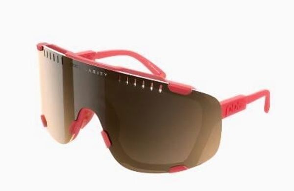 POC DEVOUR AMMOLITE CORAL TRANSLUCENT SPORTS SUNGLASSES
