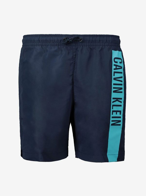 DARK BLUE BOYS' SWIMSUIT MEDIUM DRAWSTRING CALVIN KLEIN UNDERWEAR - UNISEX