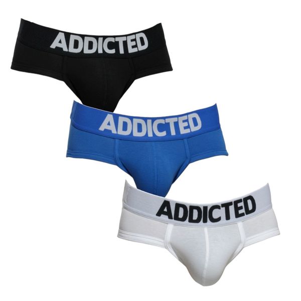 3PACK MEN'S PANTS ADDICTED MULTICOLORED