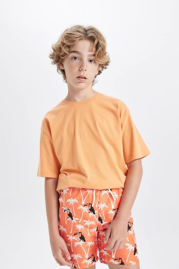DEFACTO BOY PALM PATTERNED SWIM SHORTS