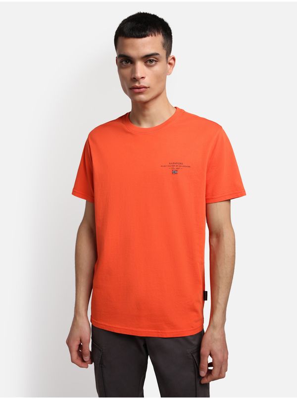ORANGE MEN'S T-SHIRT NAPAPIJRI SELBAS - MEN
