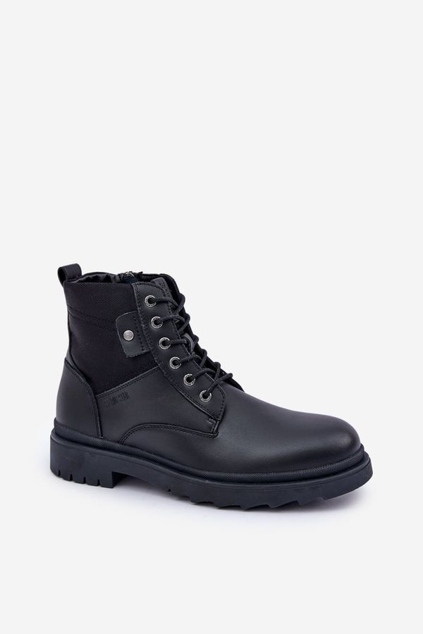 BIG STAR SHOES LEATHER INSULATED ANKLE BOOTS MEN'S BIG STAR