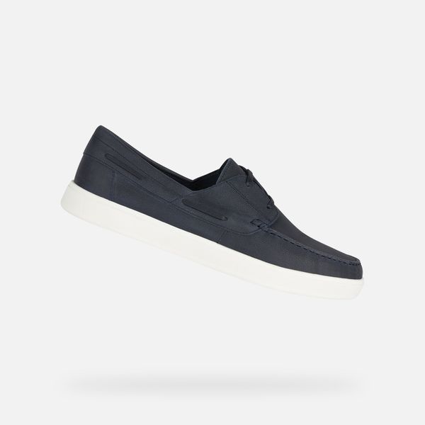 GEOX DARK BLUE MEN'S MOCCASINS AVOLA - MEN'S