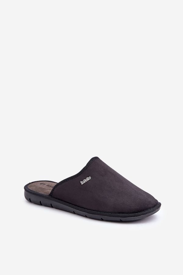 MEN'S HOME FOOTWEAR SLIPPERS INBLU BLACK