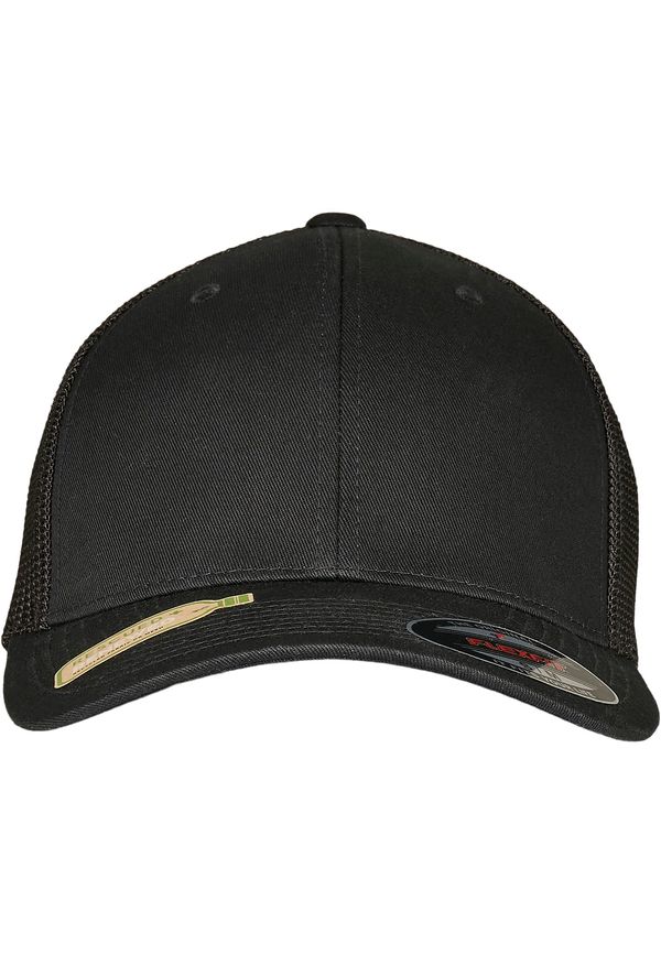 FLEXFIT TRUCKER RECYCLED MESH BLACK/BLACK