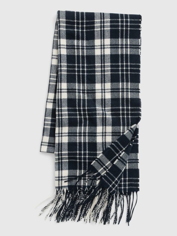 GAP CHECKERED SCARF WITH FRINGE - MEN