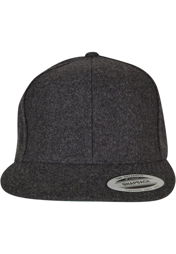MELTON WOOL SNAPBACK DARK GREY