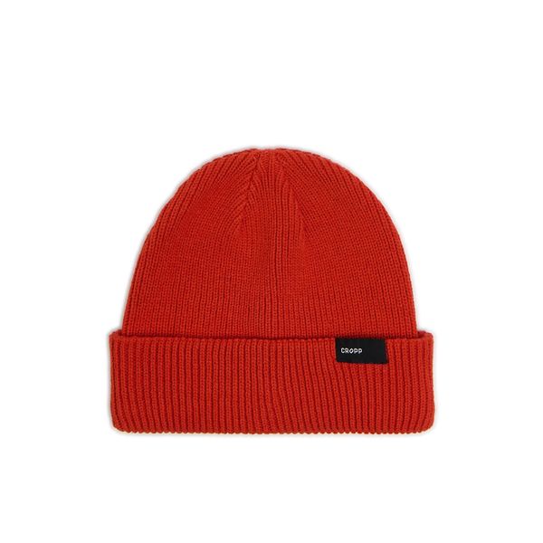 CROPP - KAPA BEANIE SA ZAKRPOM - BAKAR