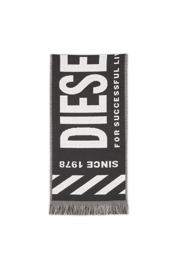 DIESEL SCARF - S-BISC SCARF BLACK